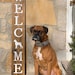 Boxer Dog Gifts Front Porch Welcome Sign Boxer Dog Sign - Etsy