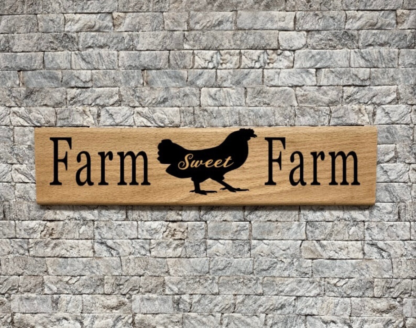 Horizontal Farm Sweet Farm Wood Sign, Wall Decor, Farmhouse Decor ...