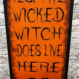Three Foot Halloween Wicked Witch Sign | Spooky Porch Sign | Scary ...