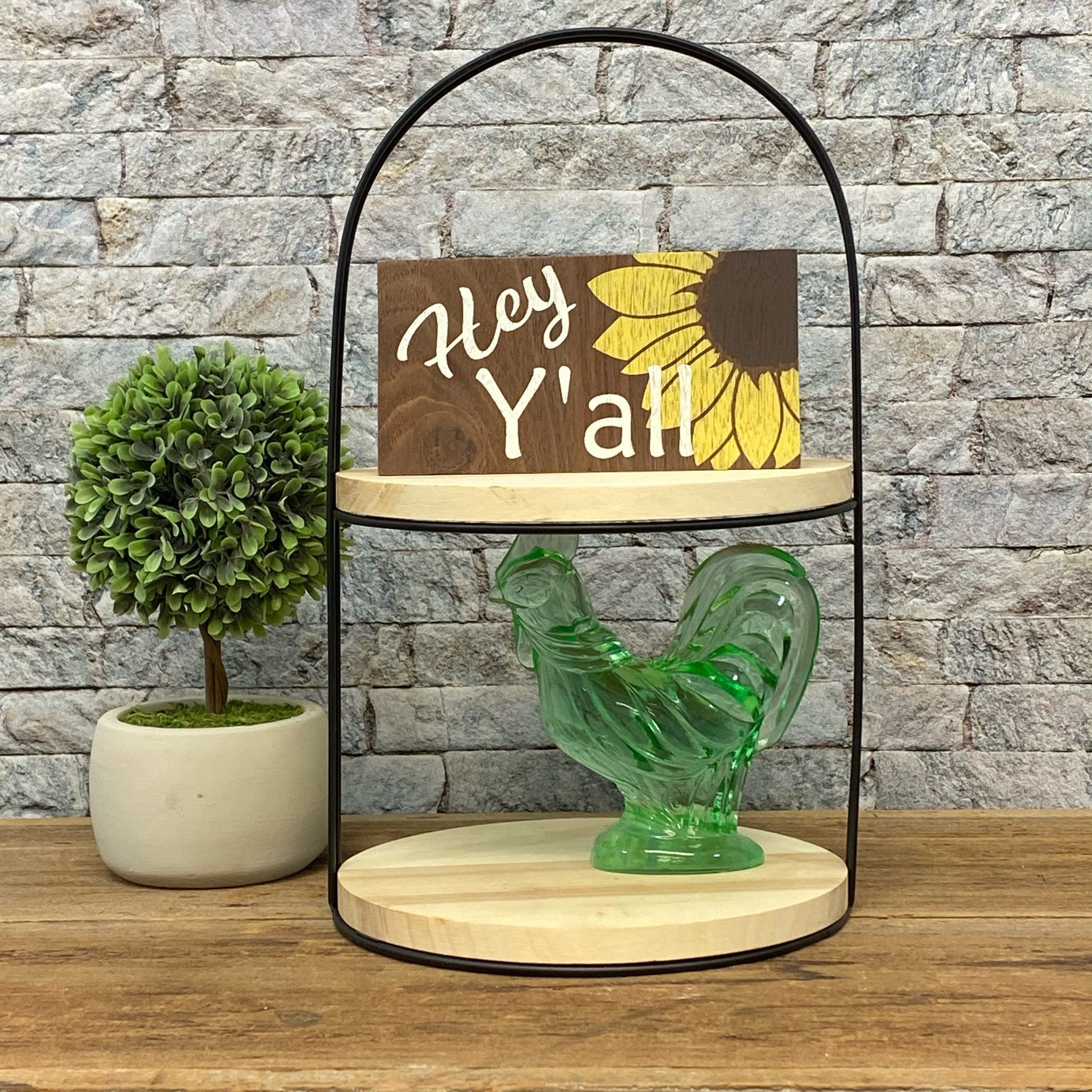Tiered Tray Wood Signs, Sunflower Wood Sign, Hello Wood Sign, Welcome ...