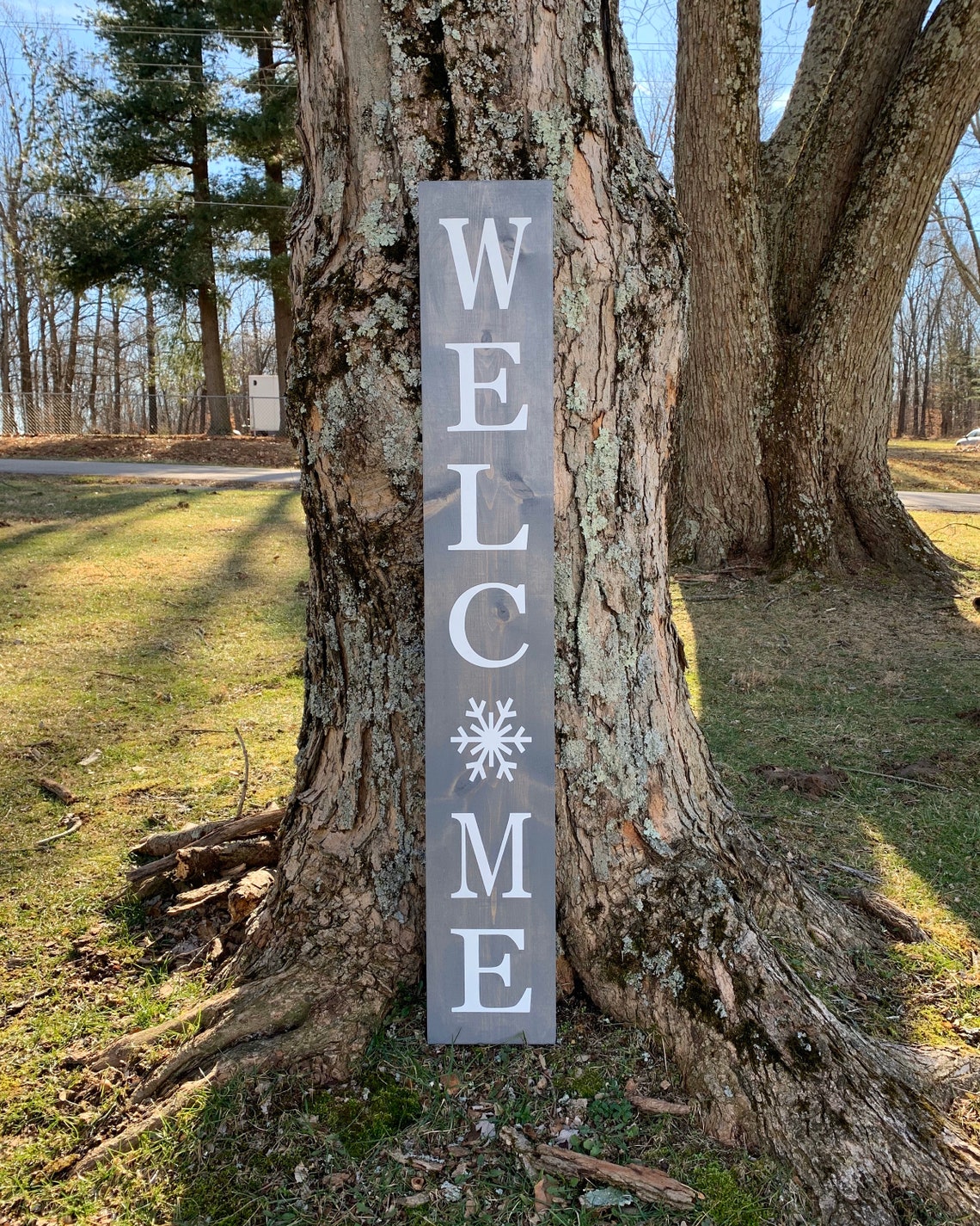 Snowflake Front Porch Sign Welcome Porch Sign Front Porch - Etsy