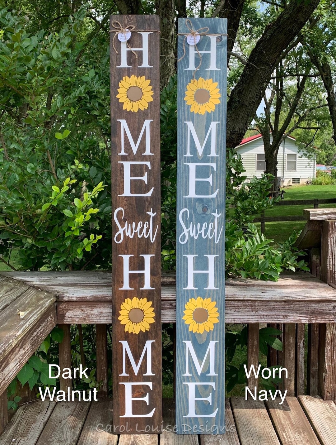 Home Sweet Home Front Porch Sign | Front Porch Decor | Sunflower Sign ...