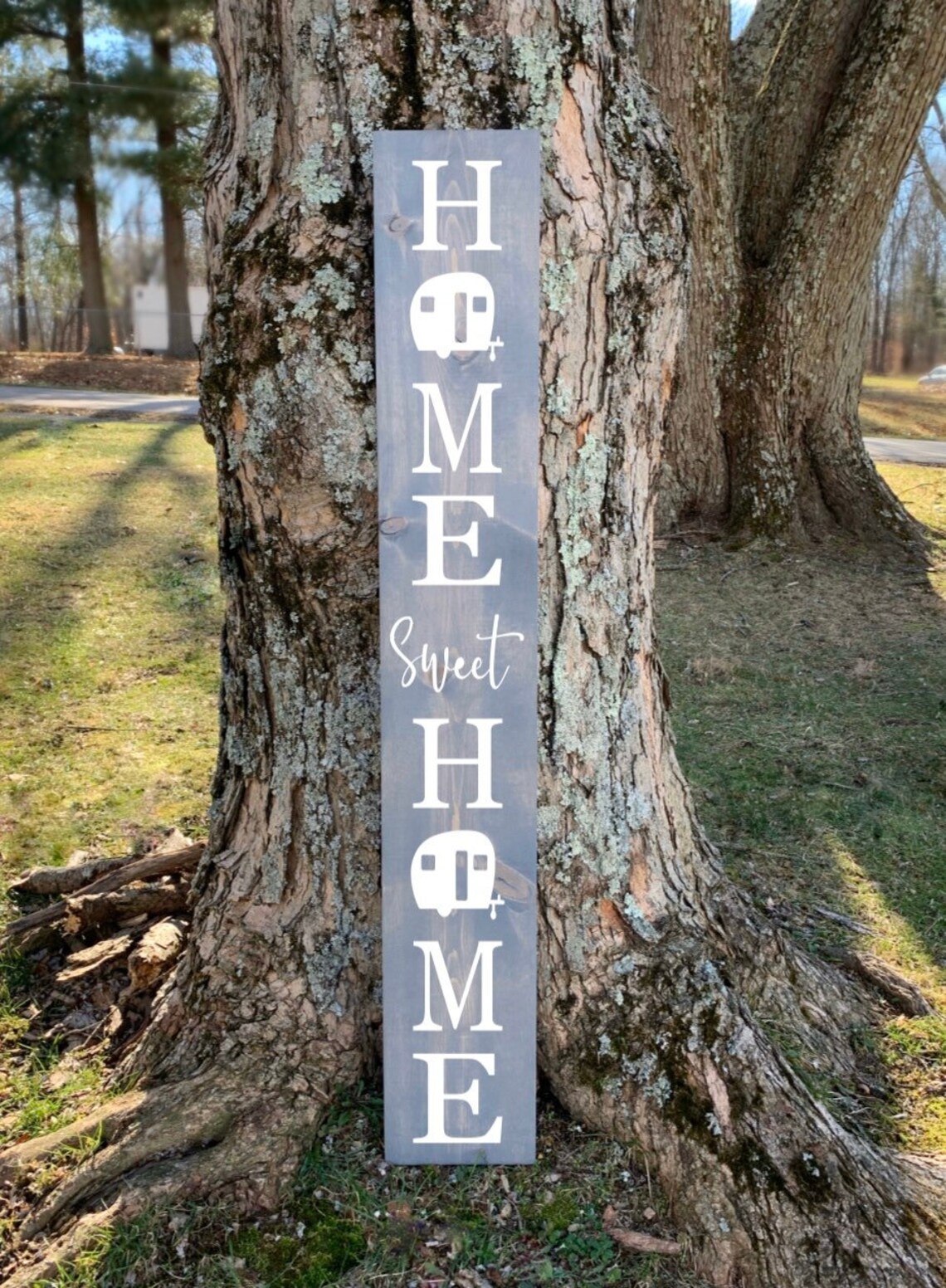 Vintage Camper Home Sweet Home Porch Sign | Camping Decor | Happy ...
