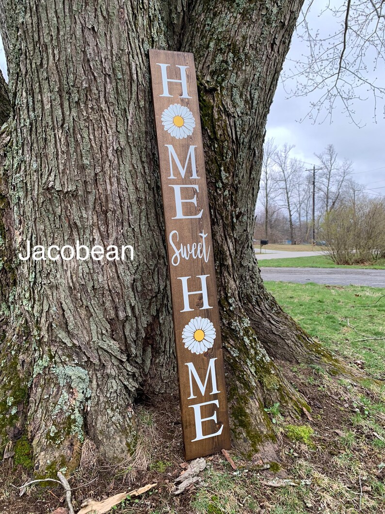 Home Sweet Home Front Porch Sign | Front Porch Decor | Daisy Sign ...