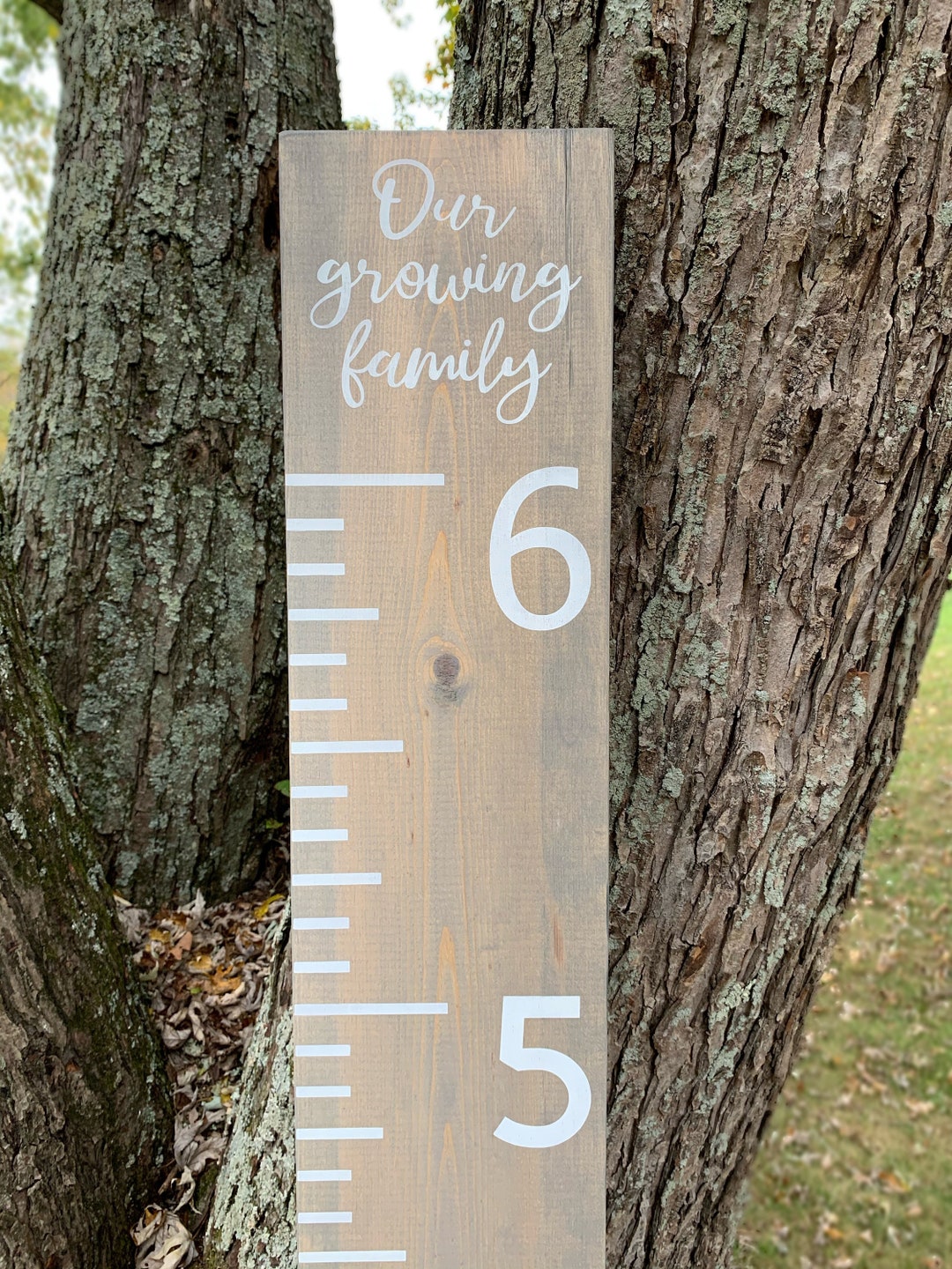 Wood Growth Chart | Growth Ruler | Baby Shower Gift | Height Ruler ...