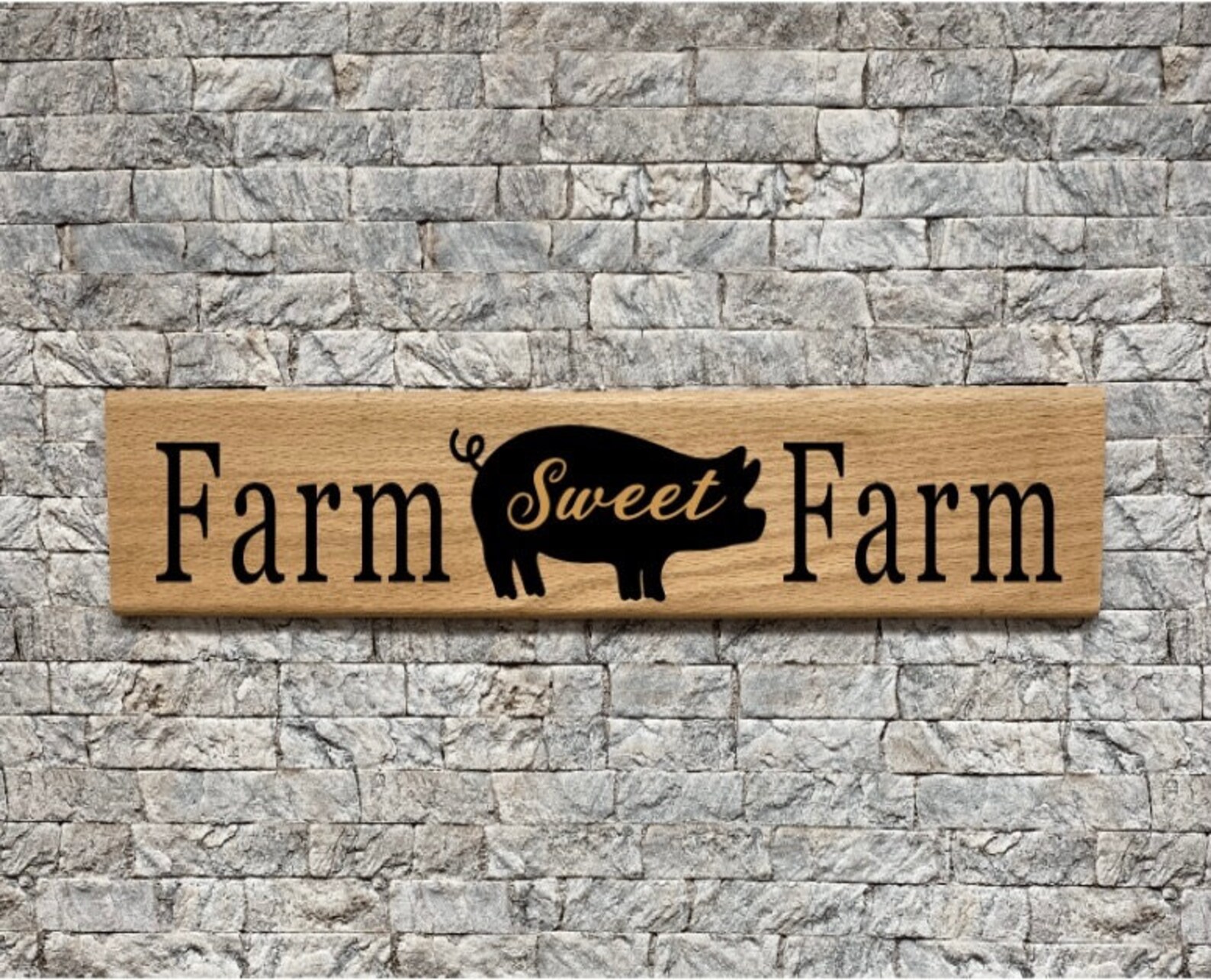 Horizontal Farm Sweet Farm Wood Sign, Wall Decor, Farmhouse Decor ...