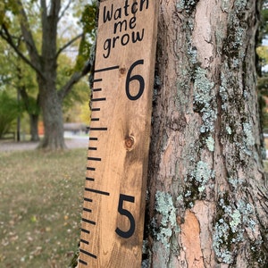 Wood Growth Chart | Growth Chart Ruler | Baby Shower Gift | Giant Ruler ...