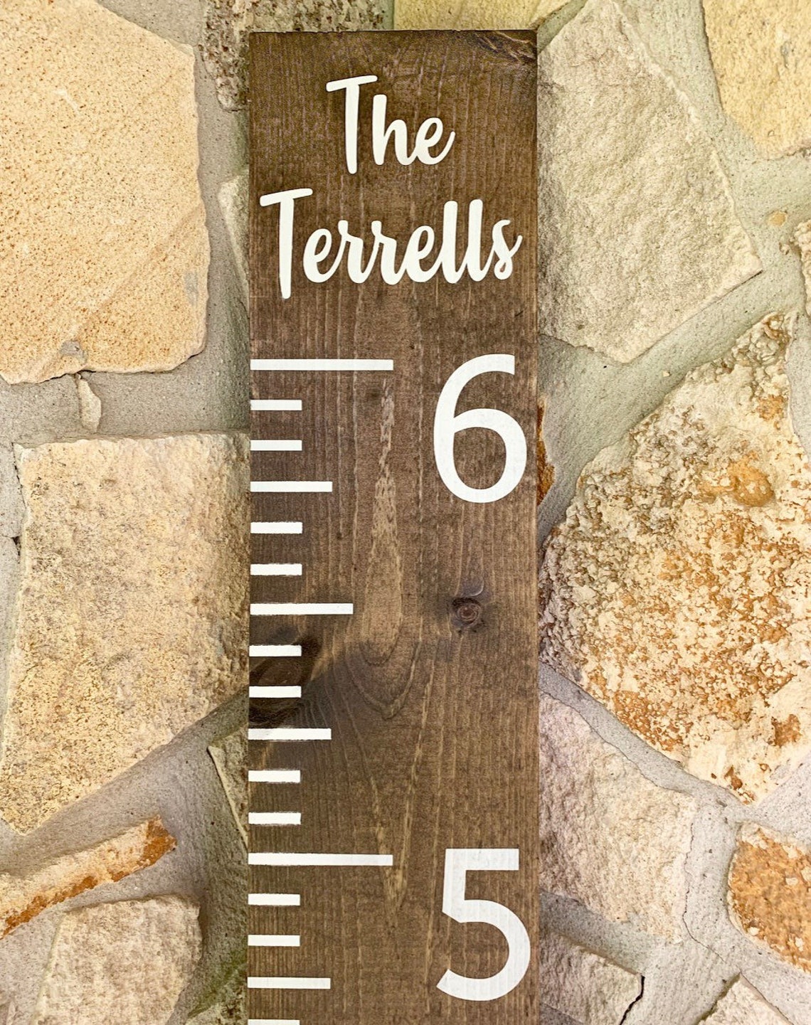 Wood Growth Chart Growth Ruler Custom Growth Chart Baby | Etsy