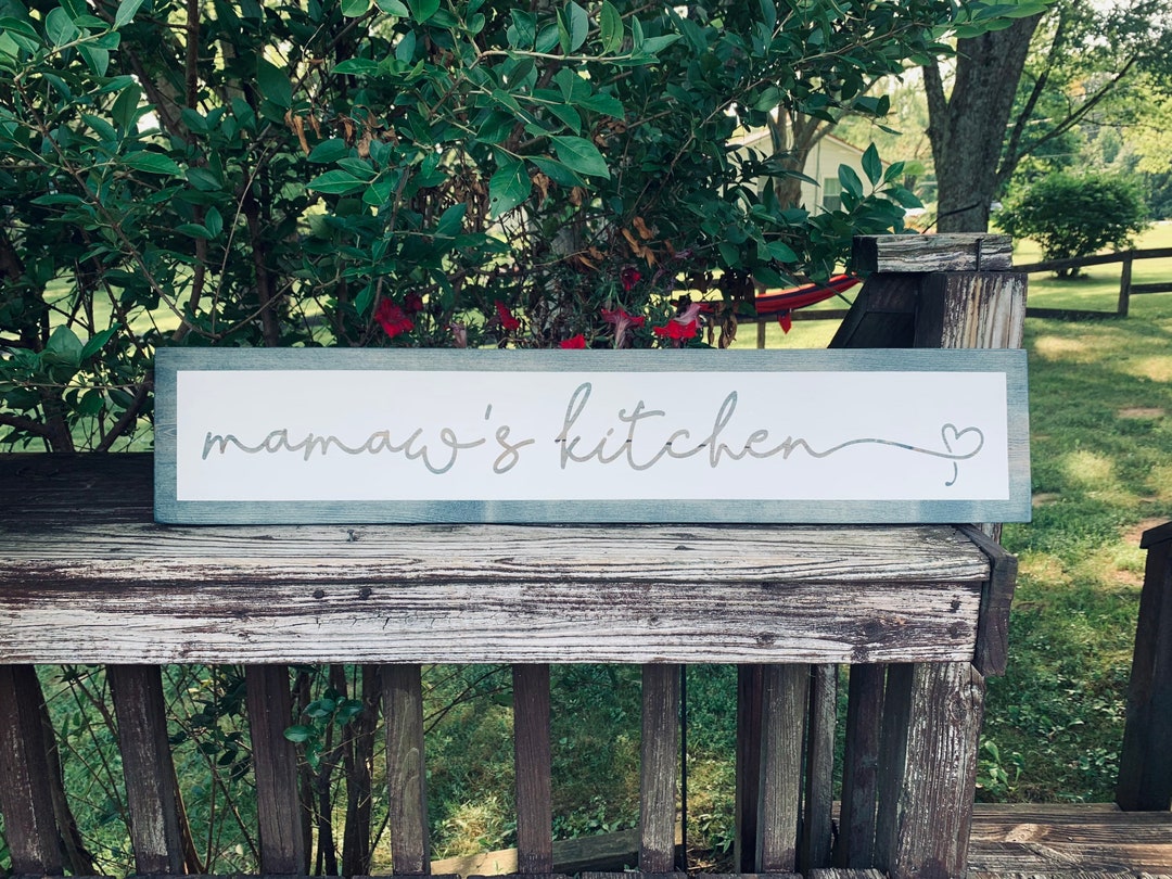 Mamaw’s Kitchen Sign | Gift for Grandma | Grandparent Gift | Grandma’s ...