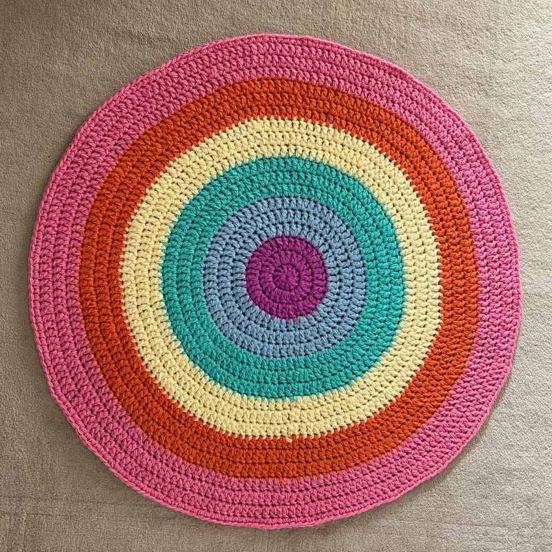 Crochet Floor Rug - Etsy