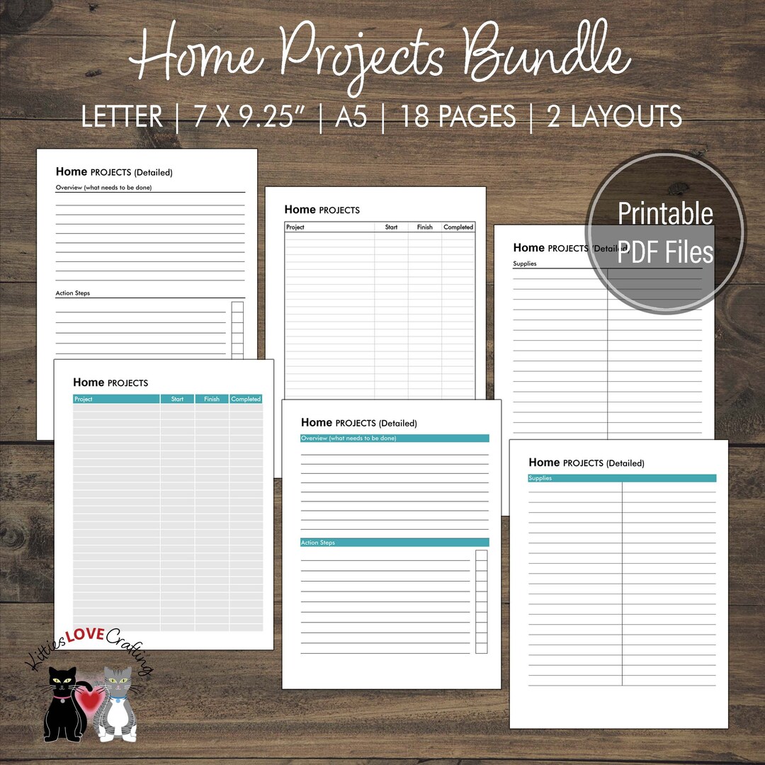 Home Project Planner Bundle | Organize Your Home Renovation With This ...