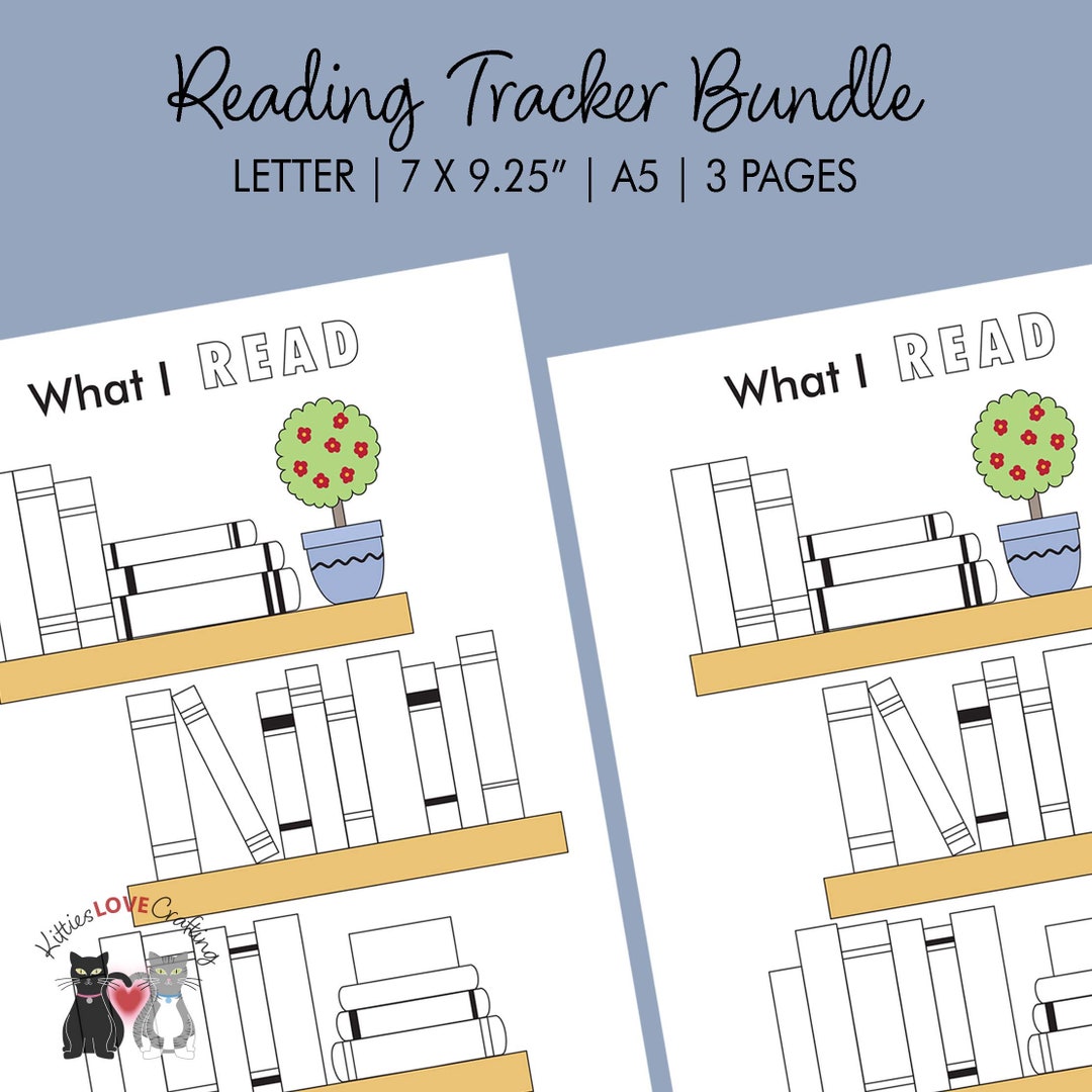 Reading Tracker Bundle | Habit Tracker | What I Read | Book Log | HP ...