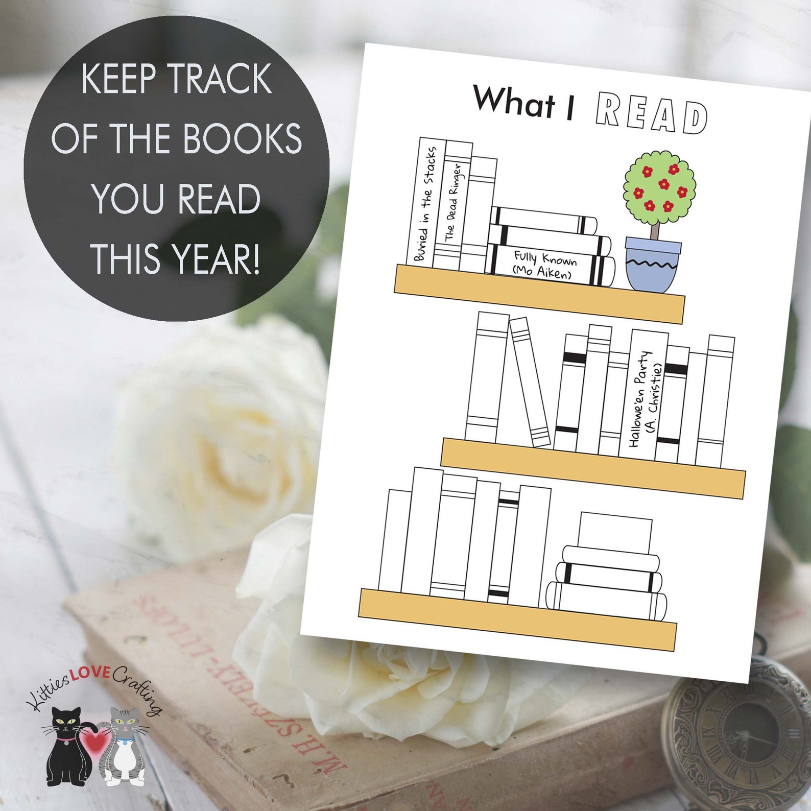 Reading Tracker Bundle | Habit Tracker | What I Read | Book Log | HP ...