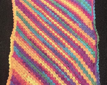 5 Point Star Customisable Variegated Yarn Baby Blanket | Etsy
