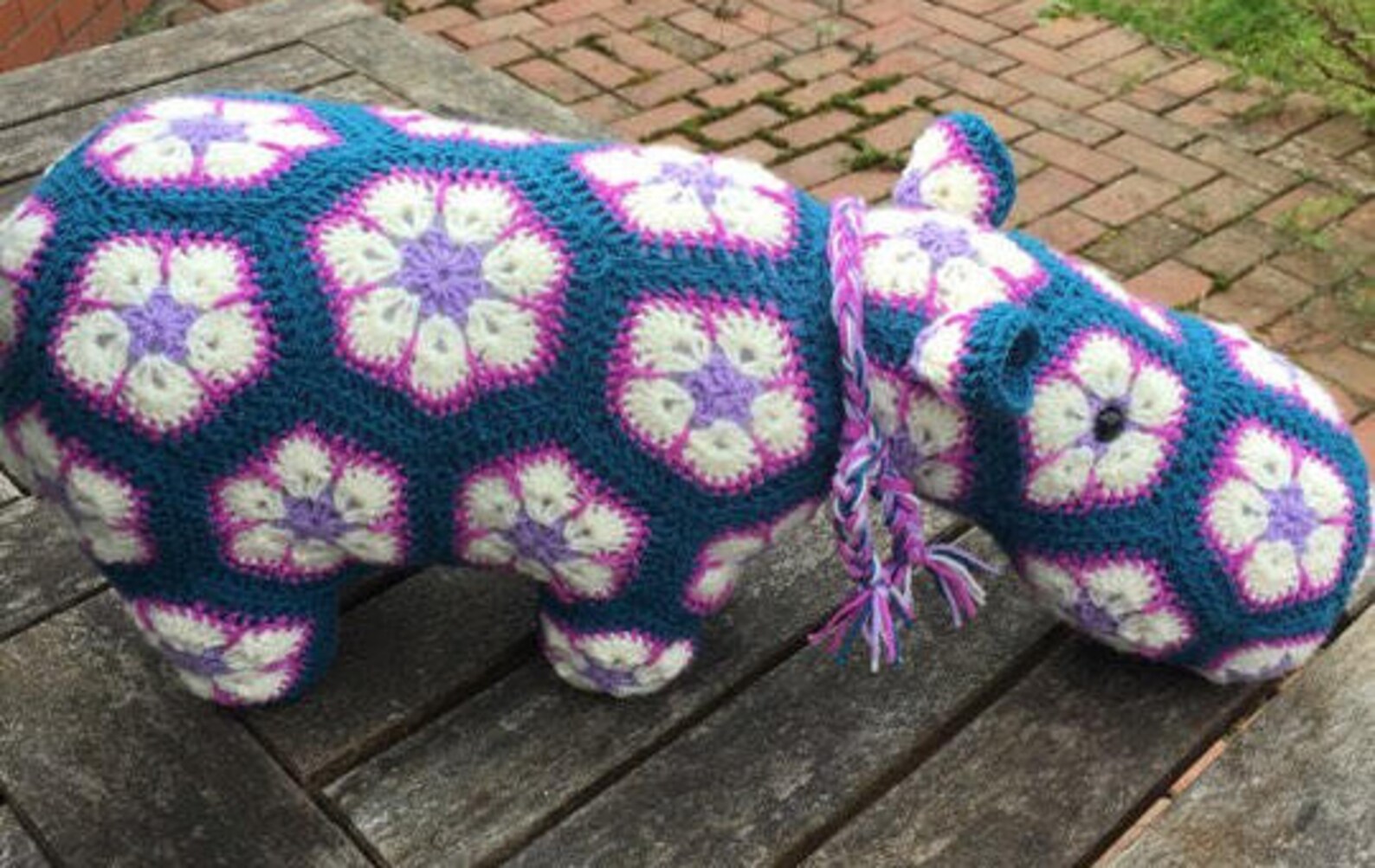 Customisable Crochet Heidi Bear Happy Hippo - Etsy