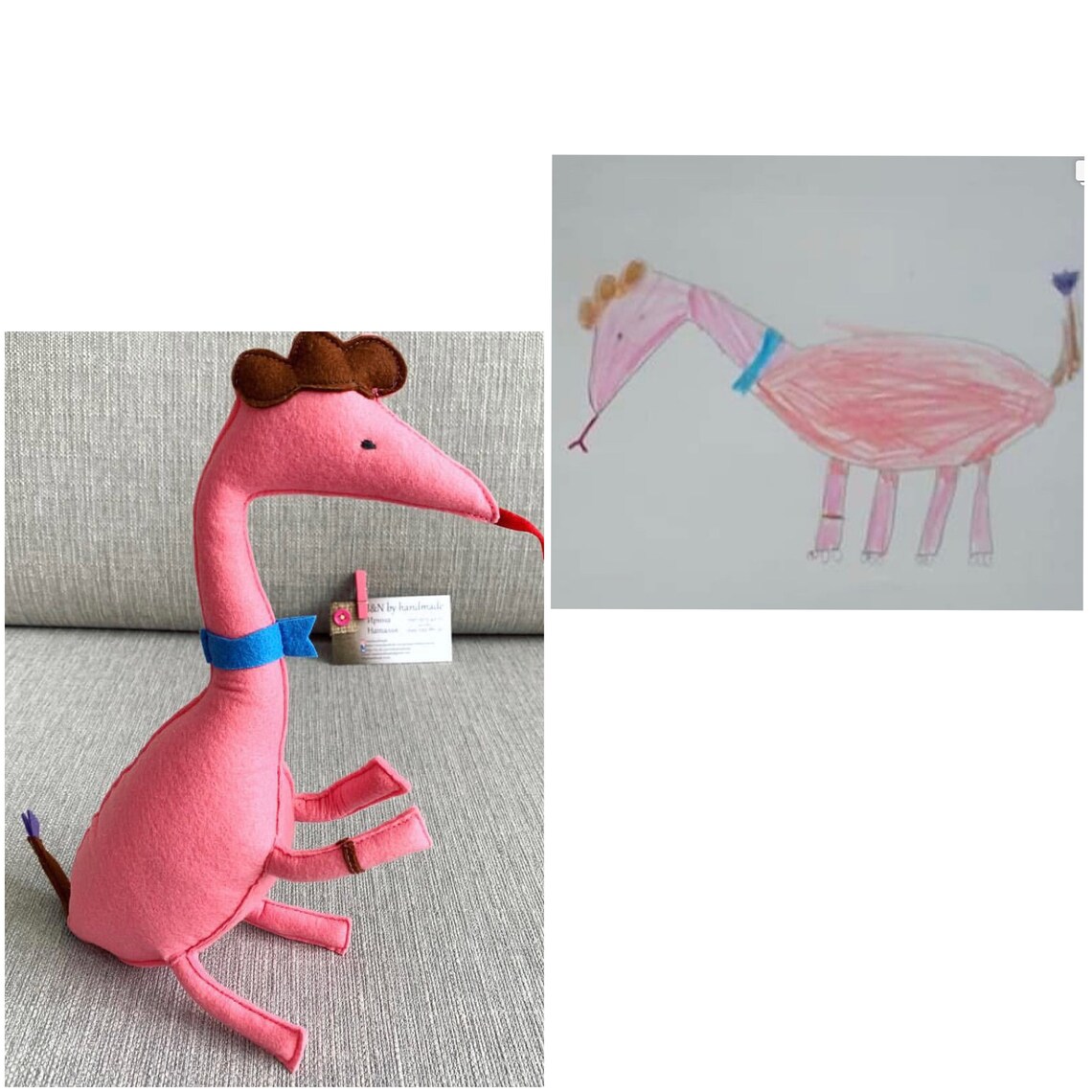 Toy for Drawing Felt Childs Drawing Toy Toy From Kid Drawing | Etsy