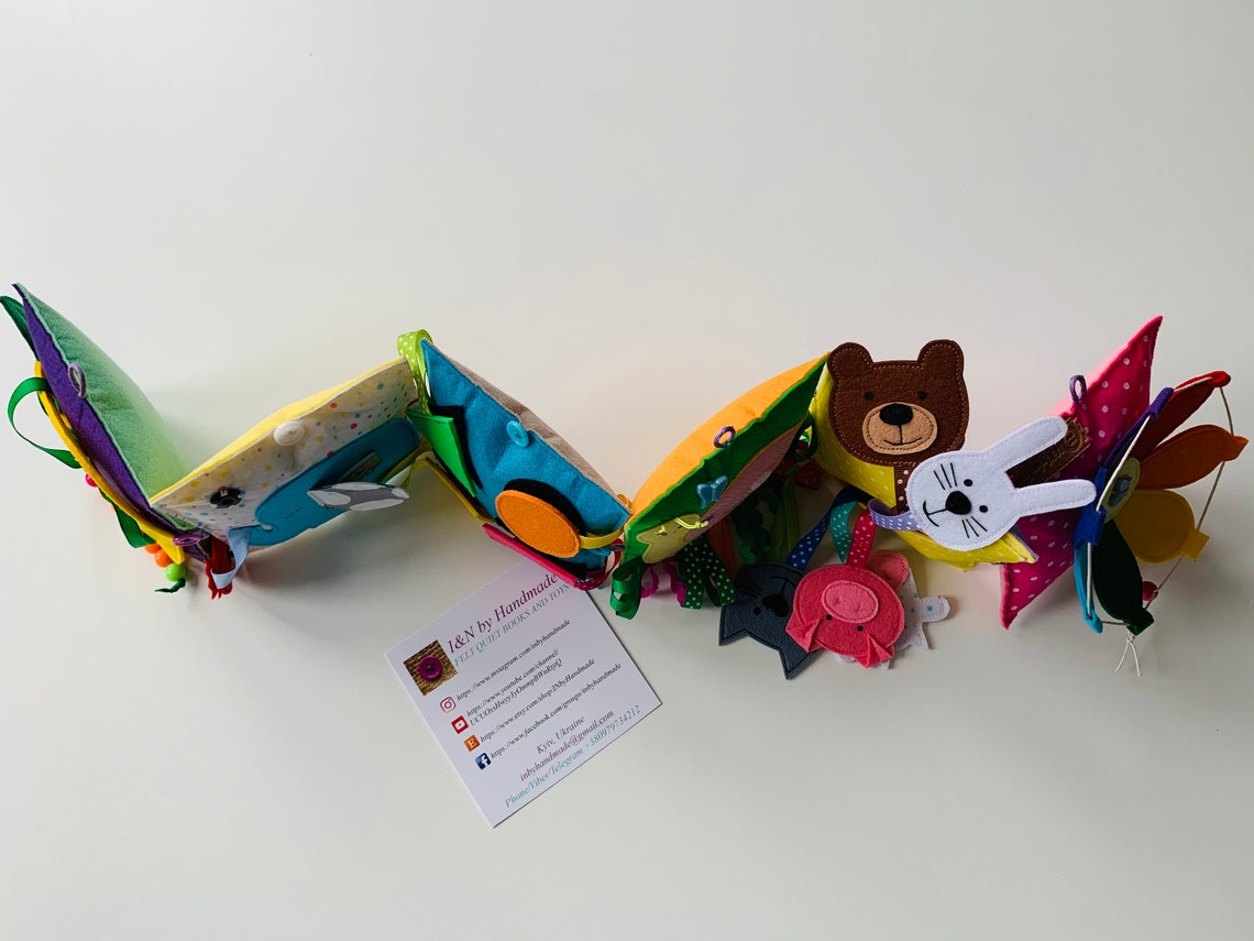 Felt Sensory Cube Busy Blocks for Baby Developing Fabric Toy | Etsy