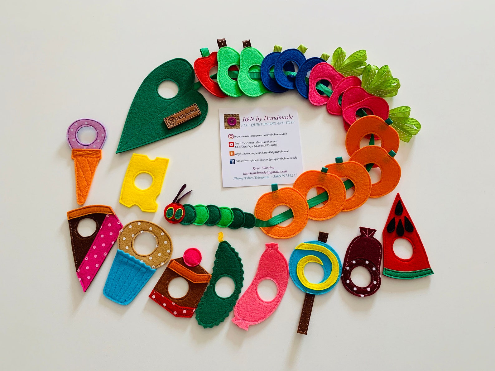Felt Very Hungry Caterpillar Lacing Toy Sensory Interactive | Etsy