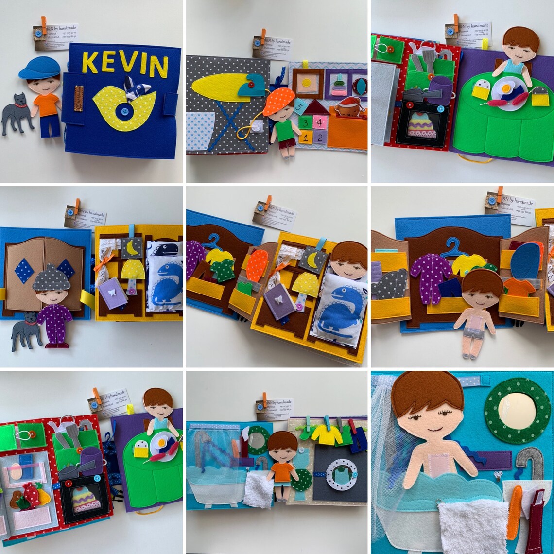 Dollhouse Custom Book Developing Activity Soft Busy Book From - Etsy