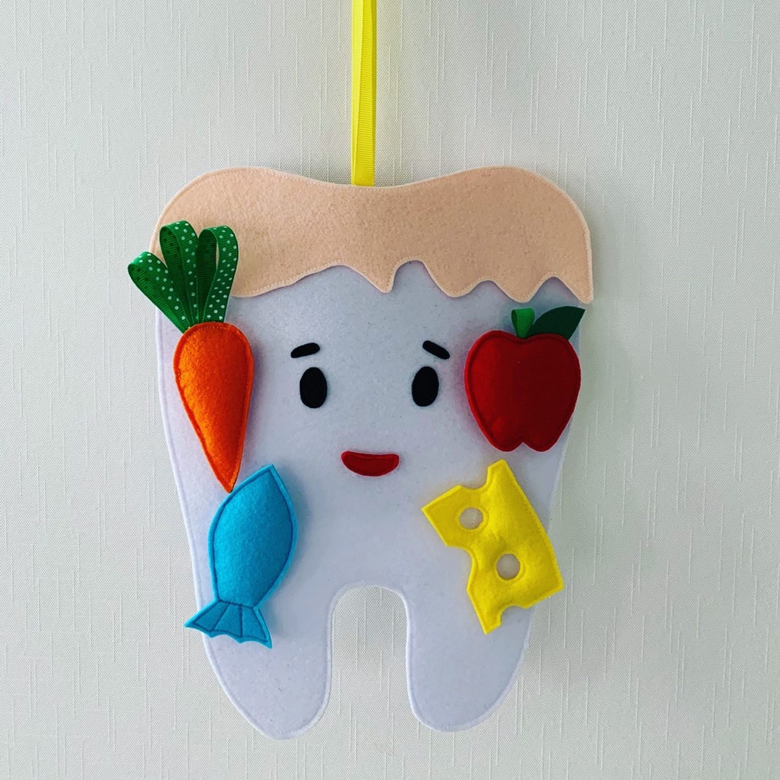 Felt Brush Your Teeth Game Tooth Brushing Hygiene Toy Flannel - Etsy