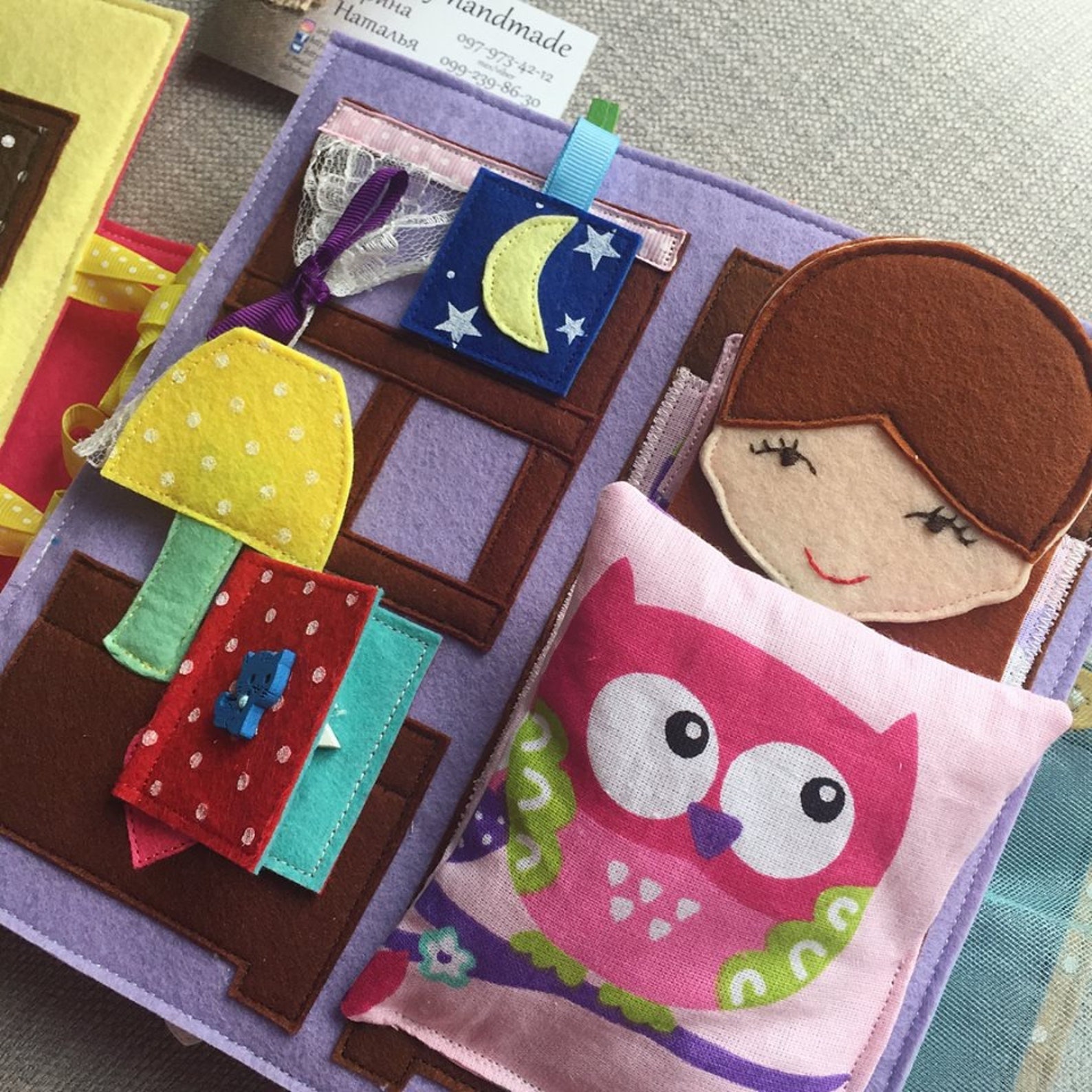 Dollhouse Custom Book Developing Activity Soft Busy Book From - Etsy