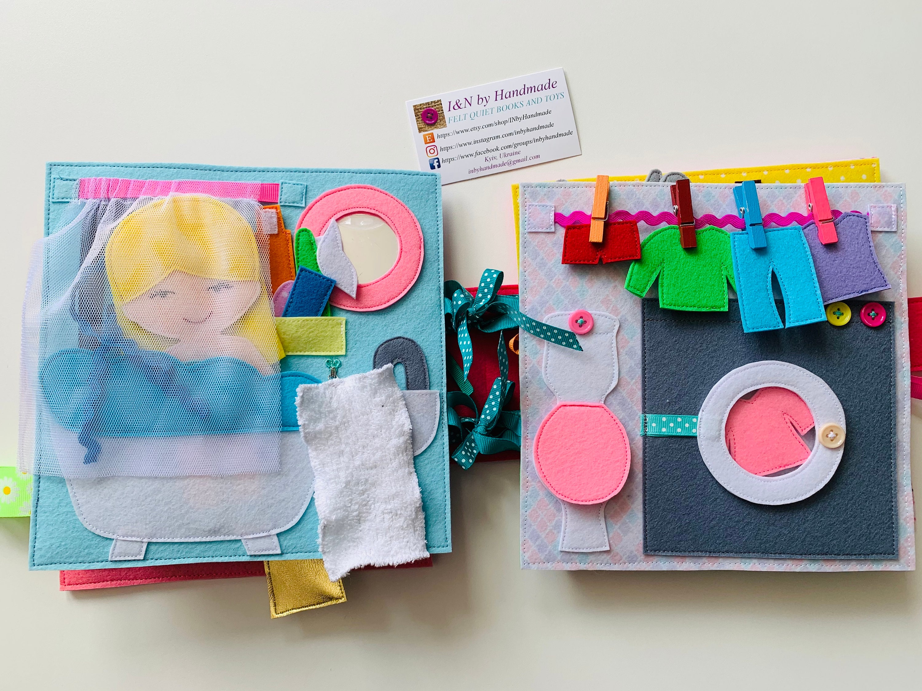 Felt Fabric Quite Book Dollhouse Activity Soft Busy Book for | Etsy
