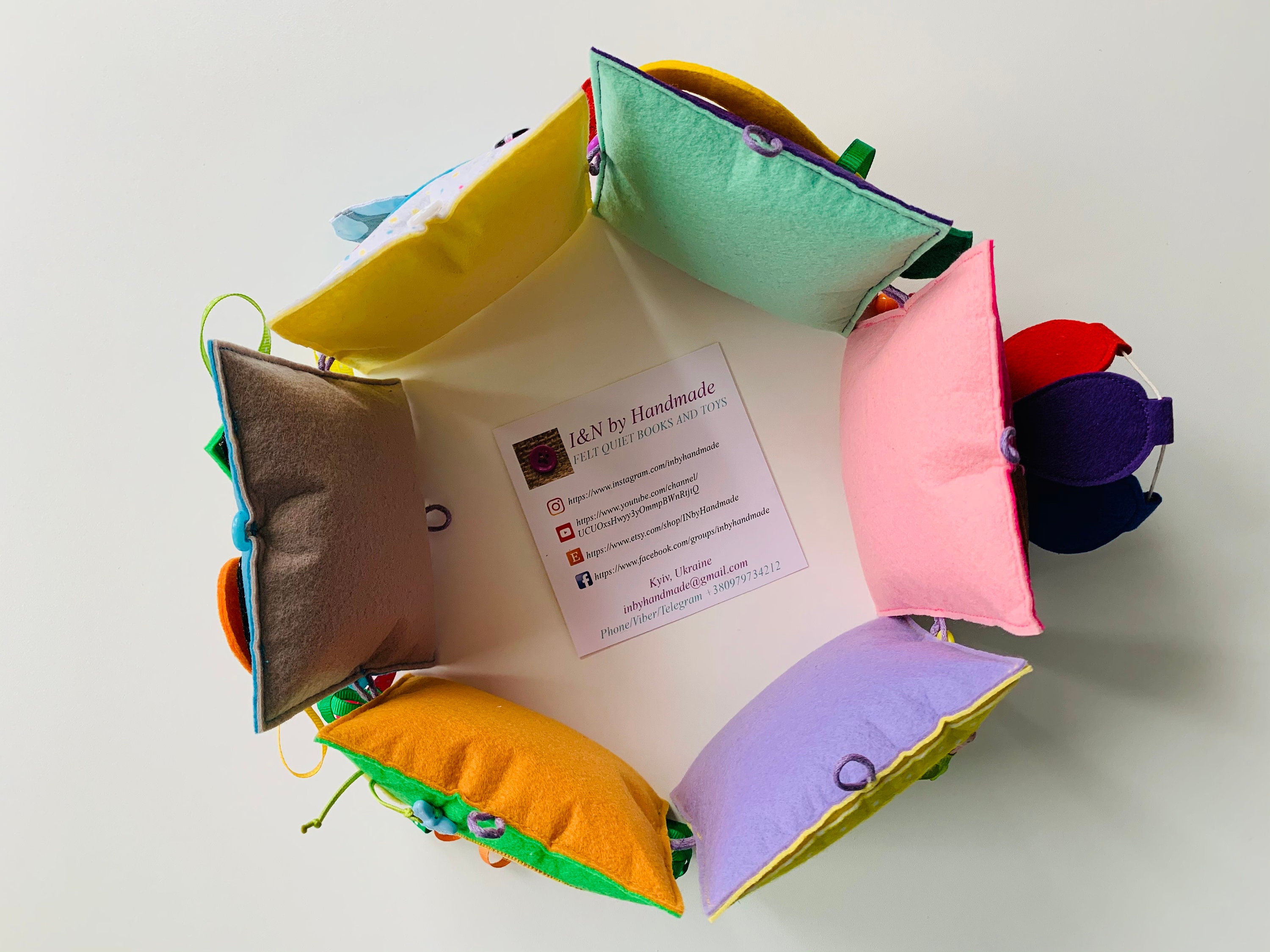 Felt Sensory Cube Busy Blocks for Baby Developing Fabric Toy | Etsy