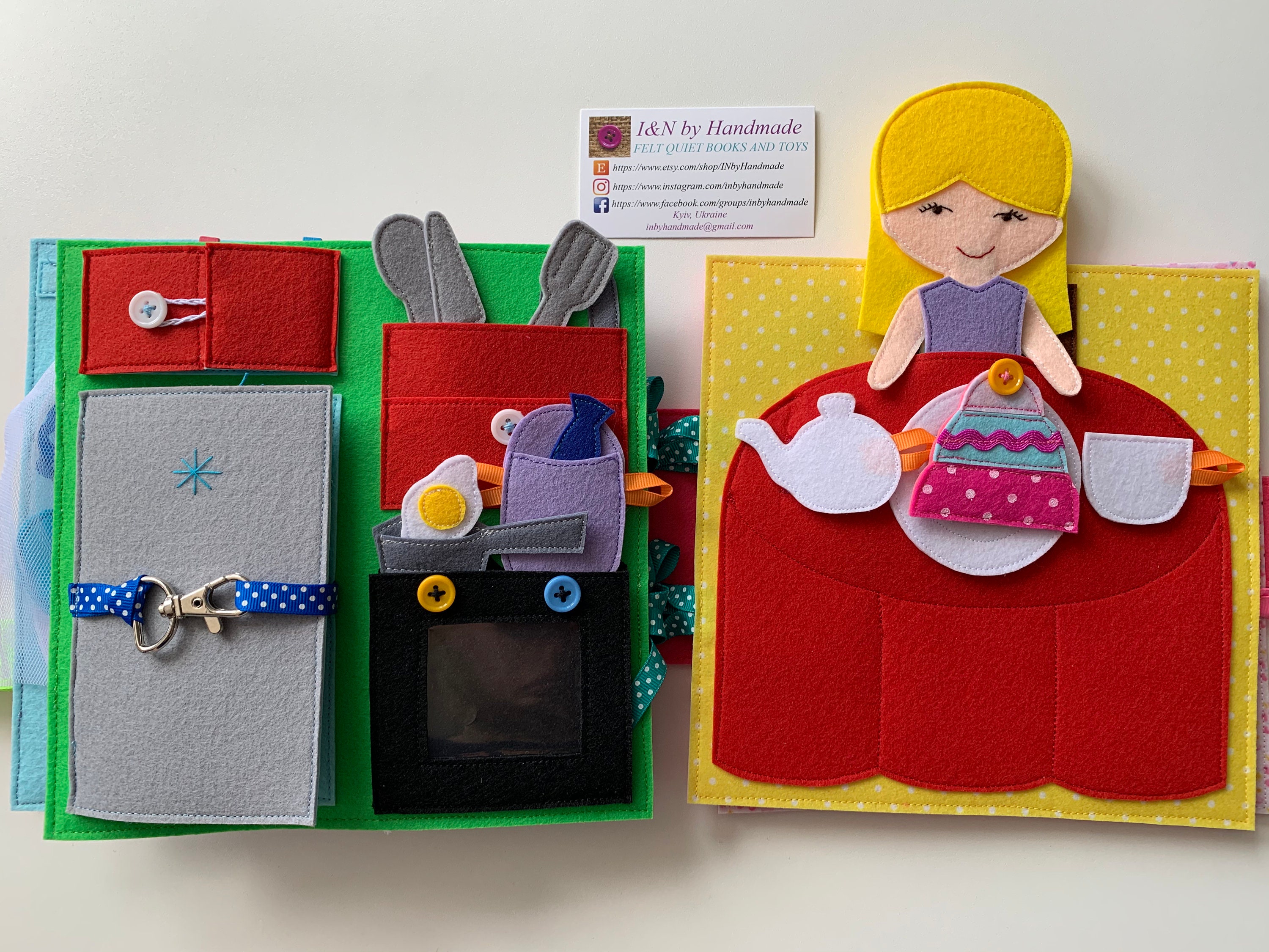 Felt Fabric Quite Book Dollhouse Activity Soft Busy Book for | Etsy