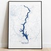 Baskatong Reservoir Map, Baskatong Lake, Wood Lake Map, Wood Lake Sign ...