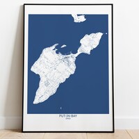 Door County Map 11x17 - Etsy