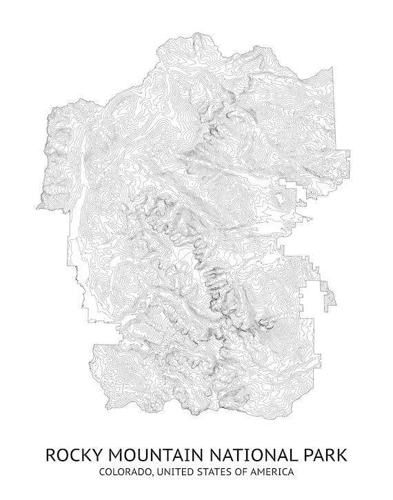 Rocky Mountain Elevation Map