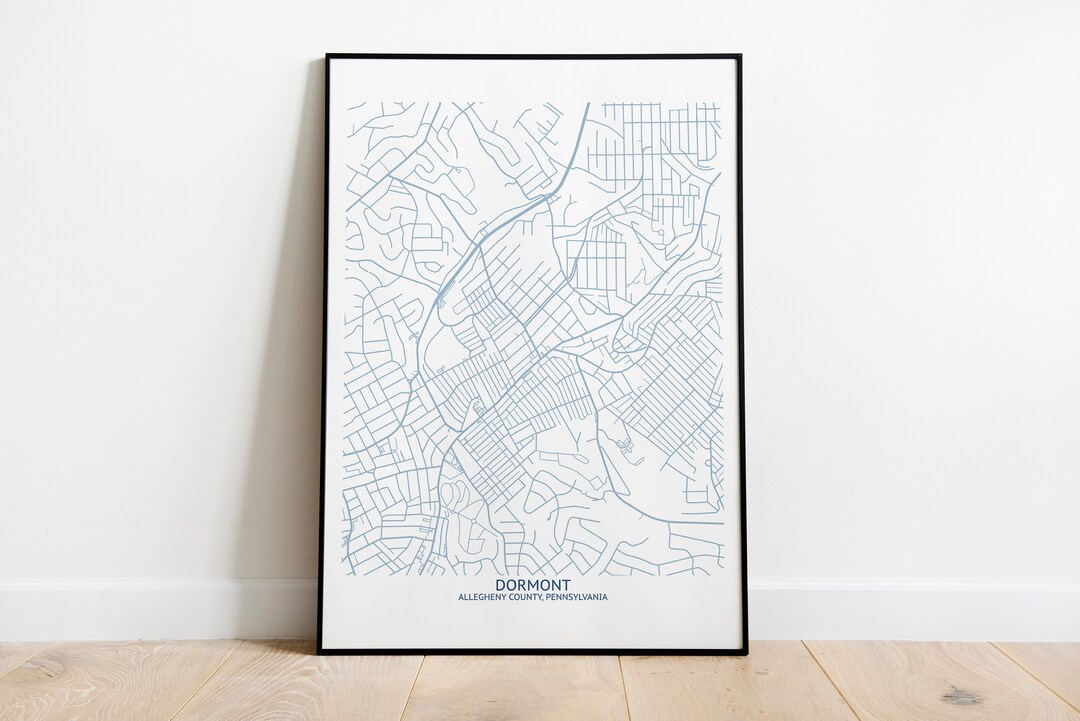 Dormont PA Map - Pittsburgh Map Company - Etsy