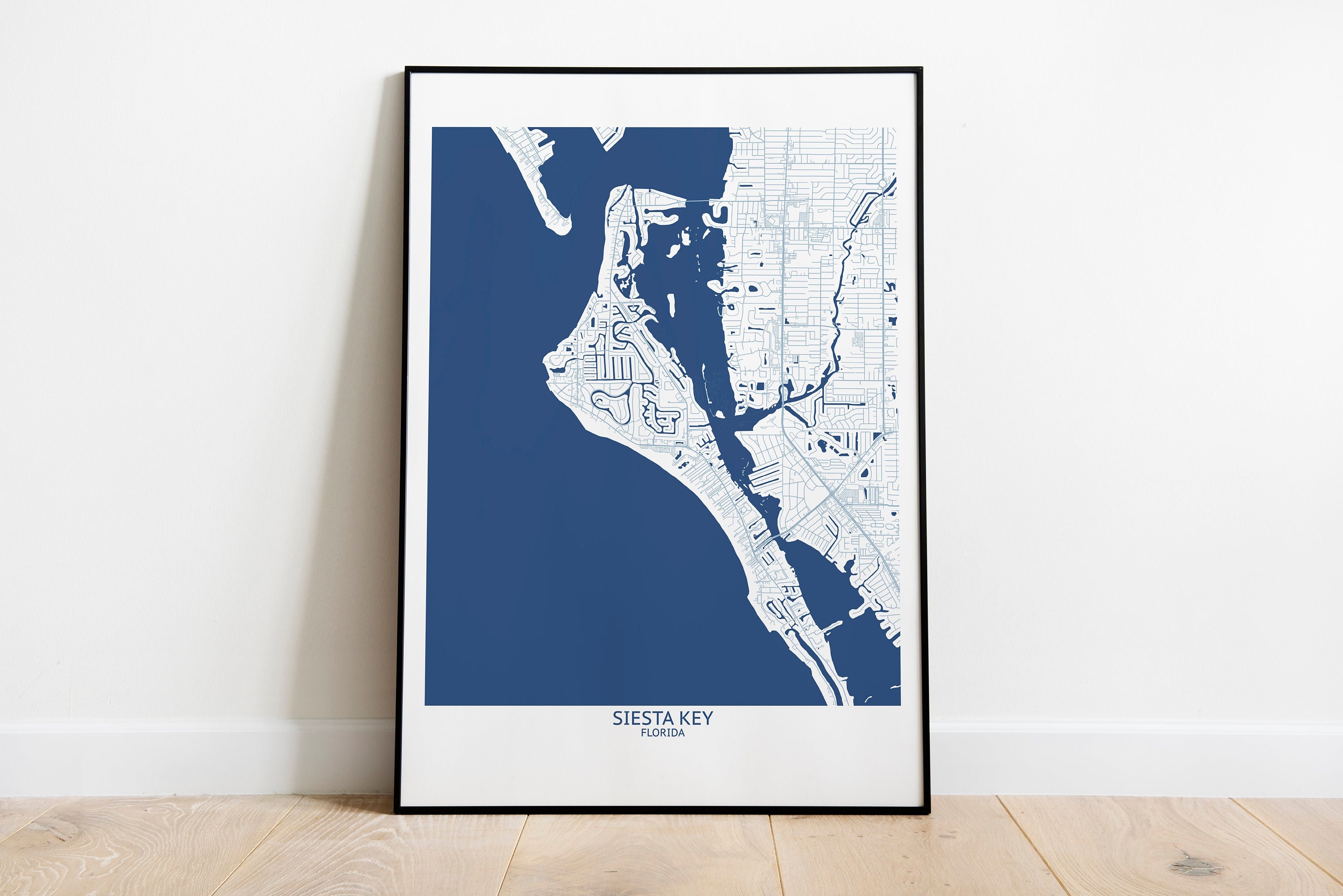 Siesta Key Florida Map - Pittsburgh Map Company - Etsy
