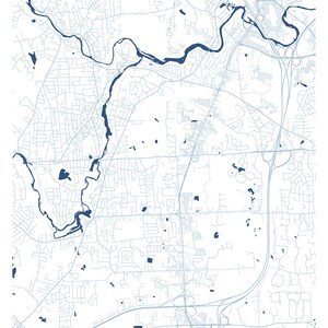 West Warwick Rhode Island Map - Pittsburgh Map Company - Etsy