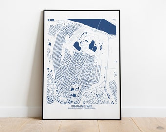 Greenfield Pittsburgh PA Map Pittsburgh Map Company - Etsy