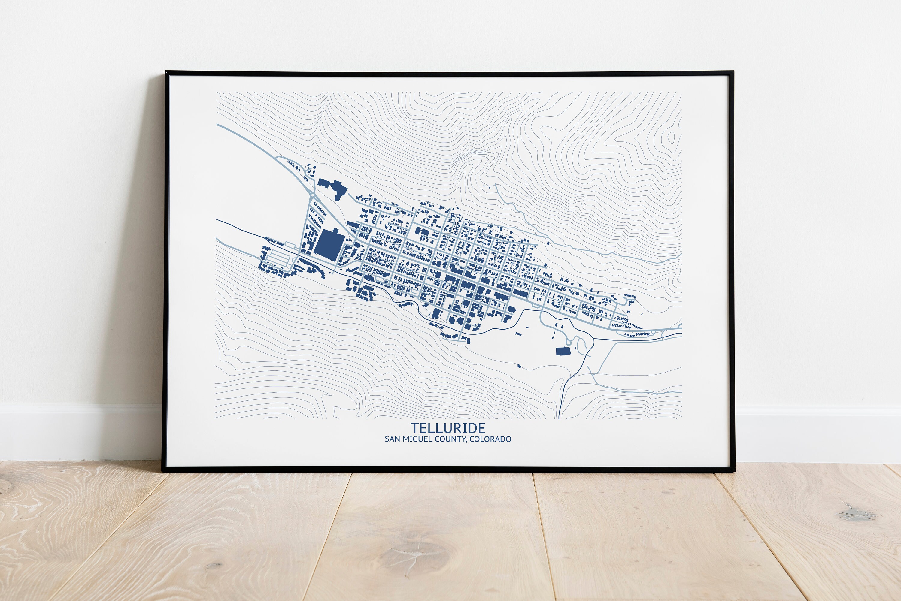 Telluride Colorado Map Pittsburgh Map Company - Etsy