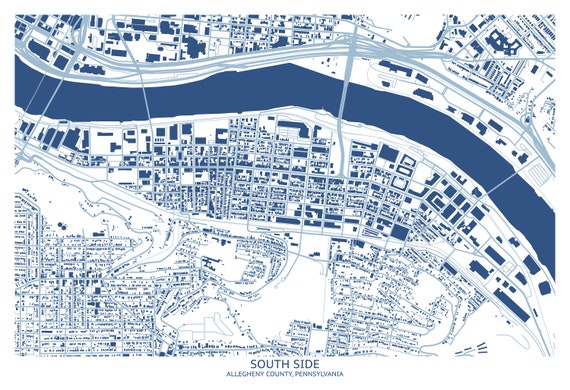 Map Of South Side Pittsburgh
