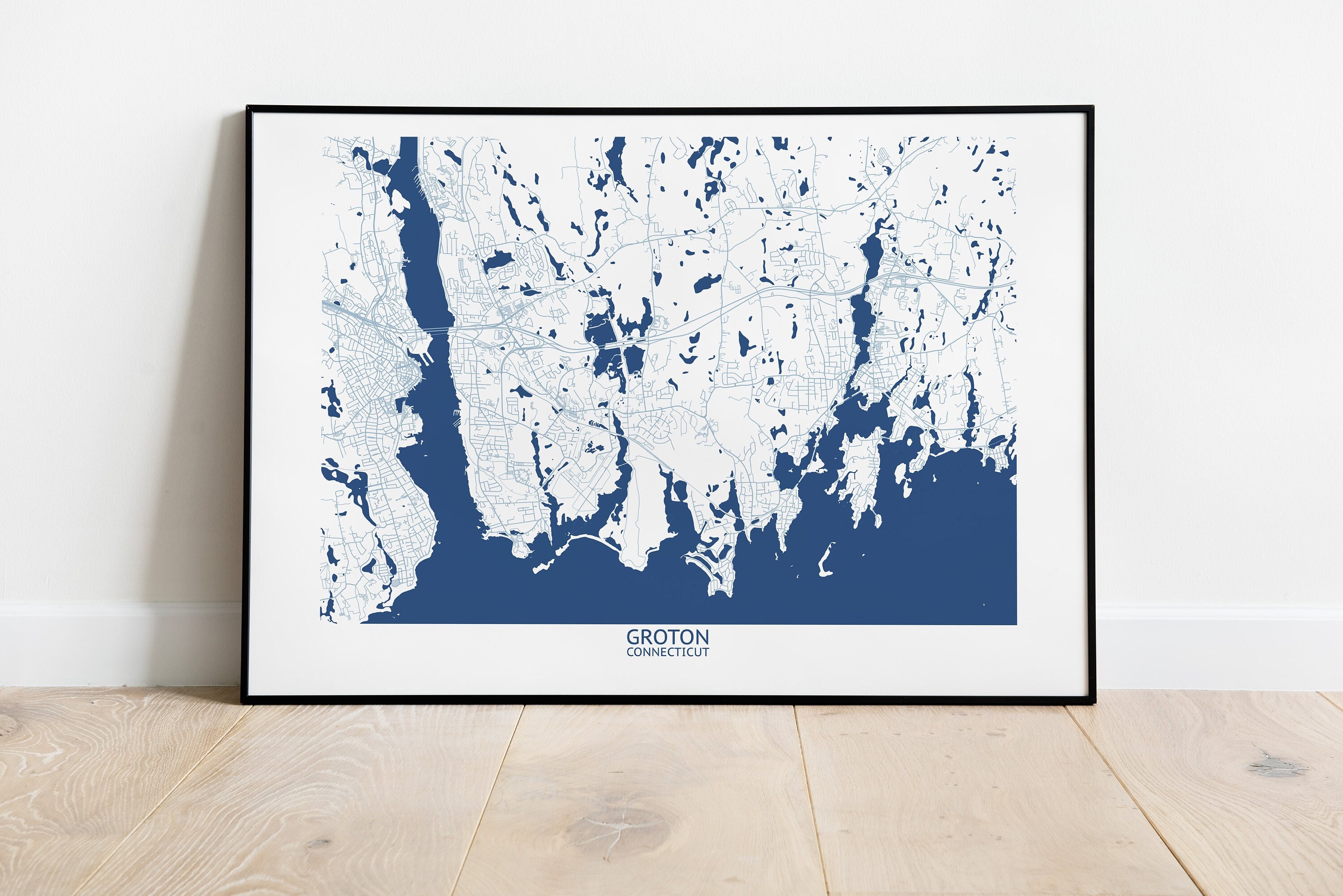 Connecticut Map Large Print