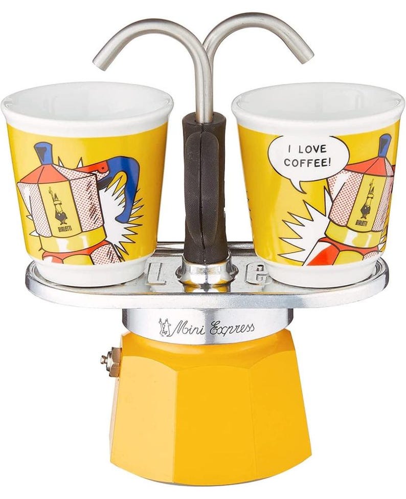 Bialetti Mini Express + 2 Coffee Maker Cups - Etsy