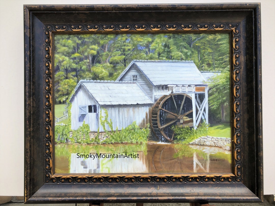 Mabry Mills Original Oil Grist Mill Blue Ridge Parkway Art Virginia ...