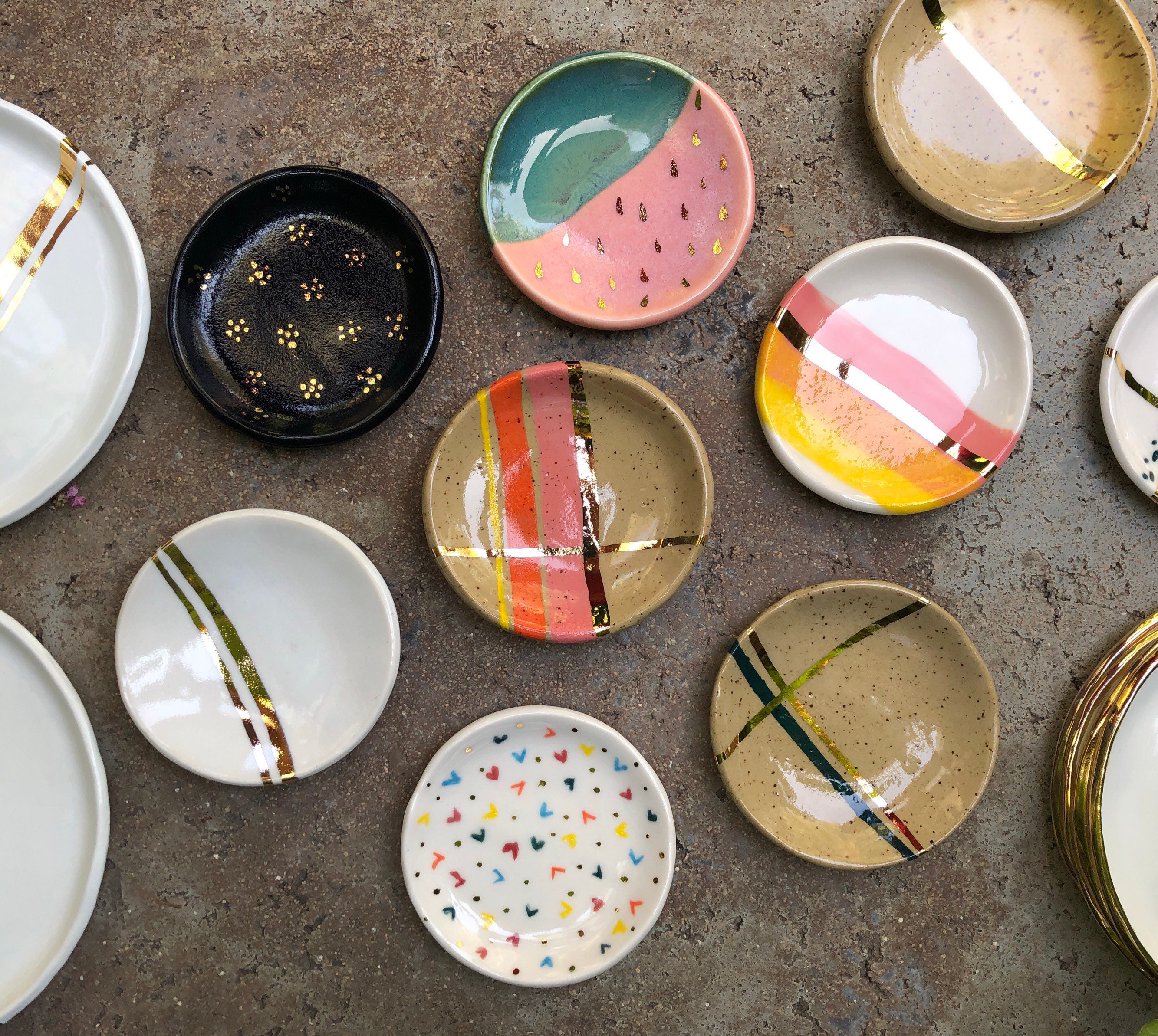 Sunset Ring Dish With Gold - Etsy