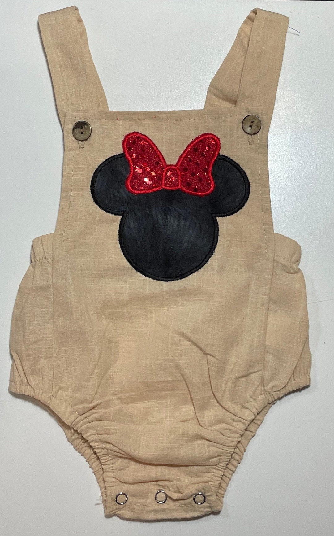 Minnie Mouse Romper - Etsy
