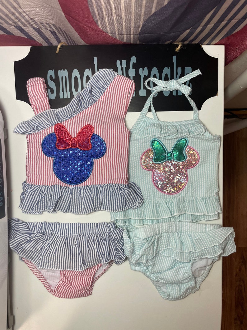 Girls 2pc Swim Minnie - Etsy