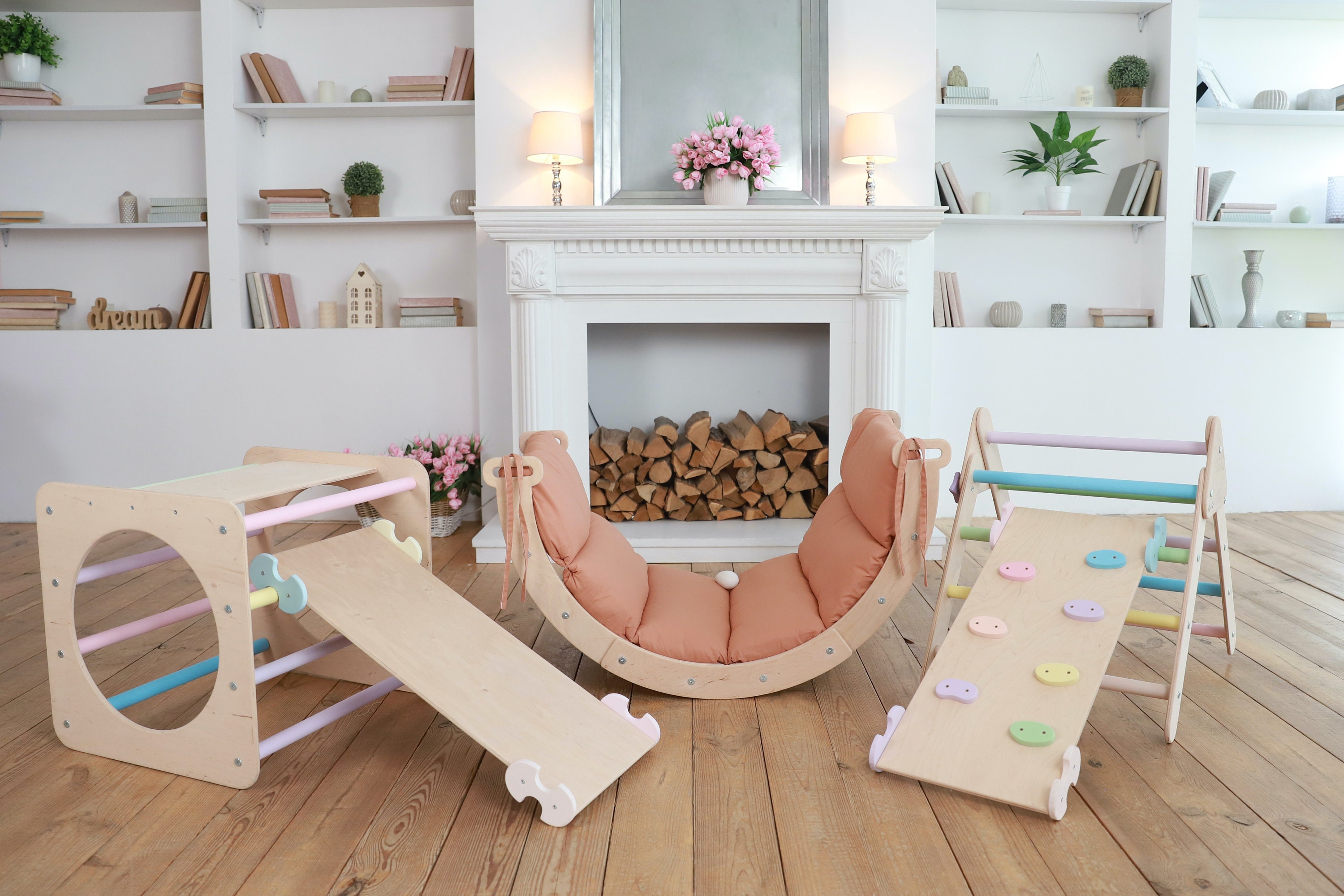 Montessori Climbing Arch With Ramp and Pillow Montessori - Etsy UK
