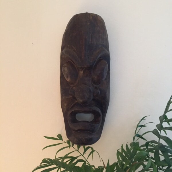 Large Tiki Mask Wall Art - Etsy