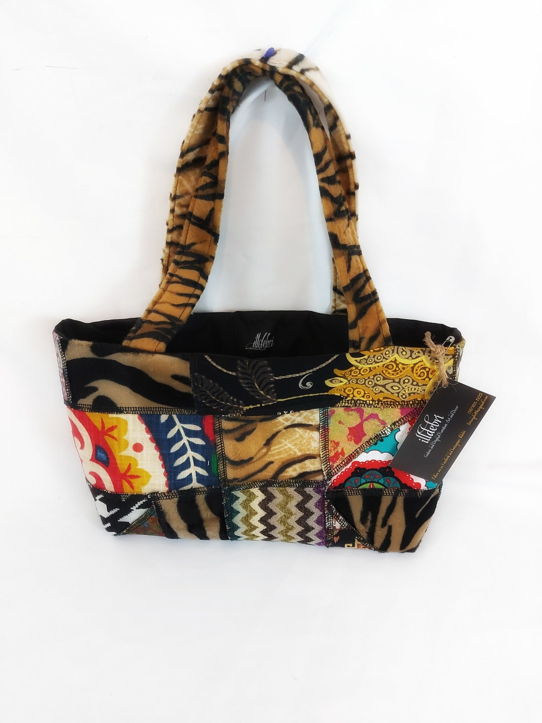 Patchwork Totebag, Tote Bags, Handmade, Patchwork, Handbags, Evening ...