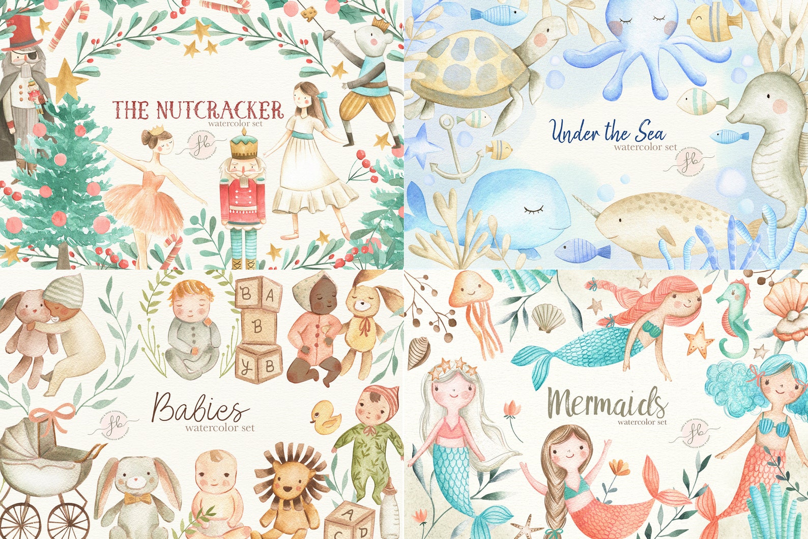 Watercolor Bundle 95% OFF Digital Download Clipart - Etsy