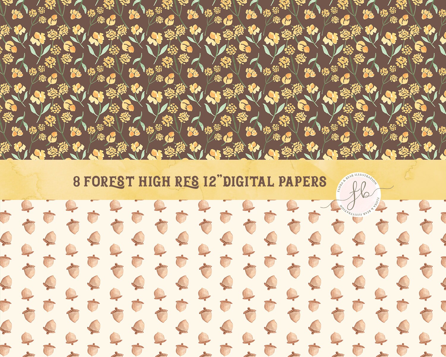 Digital Paper Downloadable Prints Digital Print Pattern Flower - Etsy