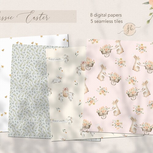 Easter Spring Watercolor Clipart Digital Download | Etsy