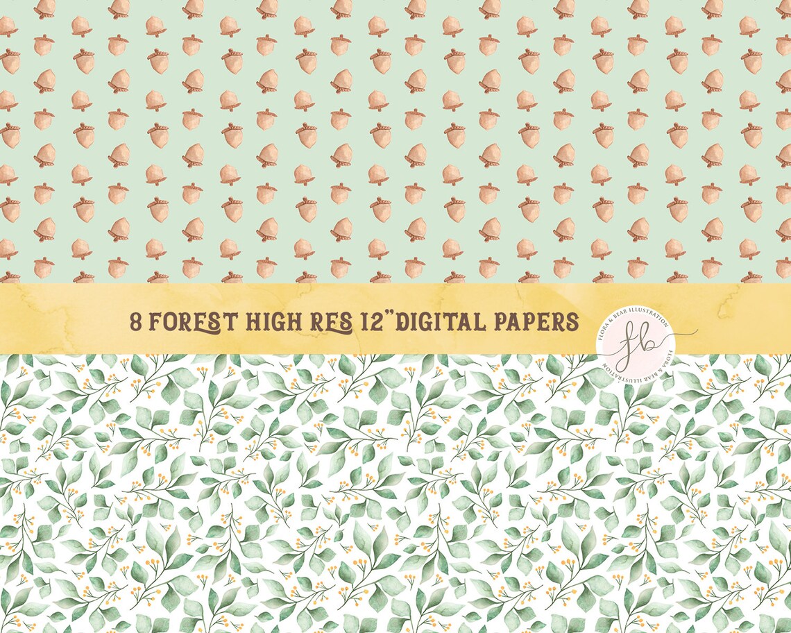 Digital Paper Downloadable Prints Digital Print Pattern Flower | Etsy